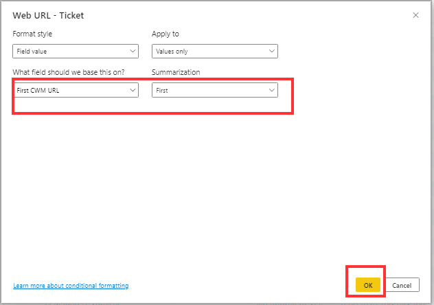 Adding URL's to fields in Power BI report – Cognition360