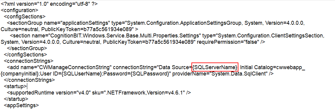 Updating the Config File – Cognition360
