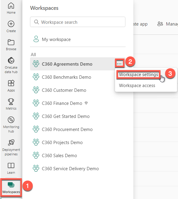 Removing Reports And Workspaces In Cognition360 Cognition360